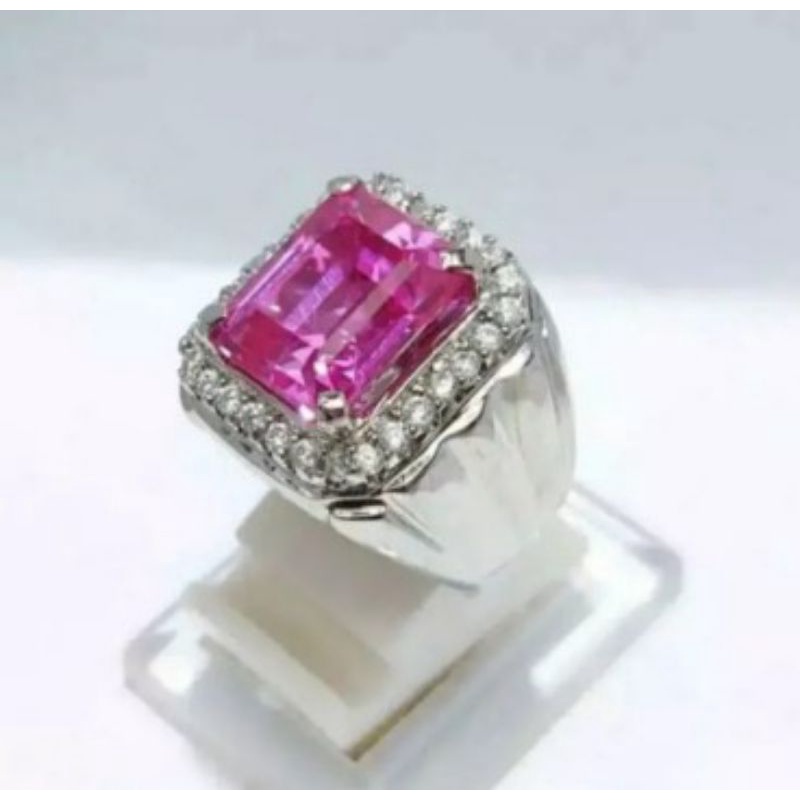 Jual cincin batu merah Siam rose Bangkok ring alpaka super | Shopee ...