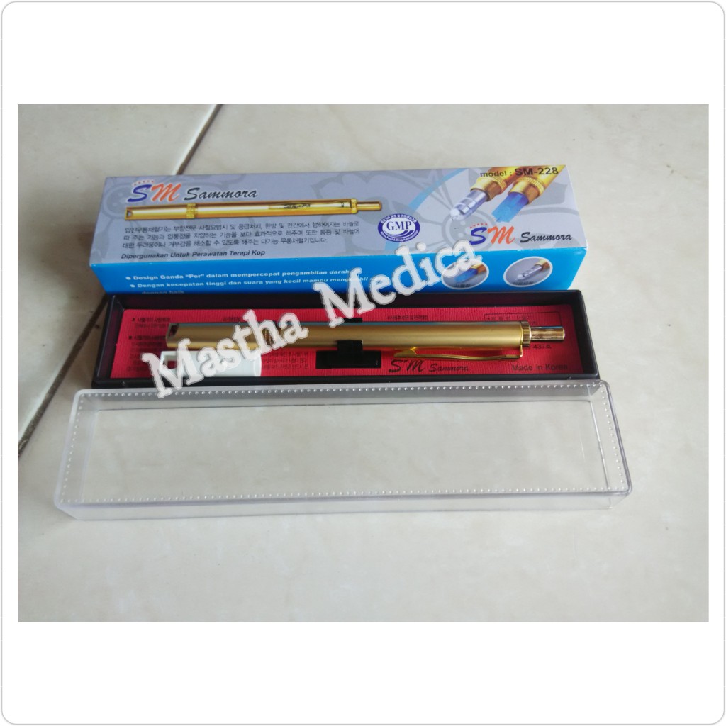 Jual Lancing Device Gold Sammora ( Pen Bekam ) | Shopee Indonesia