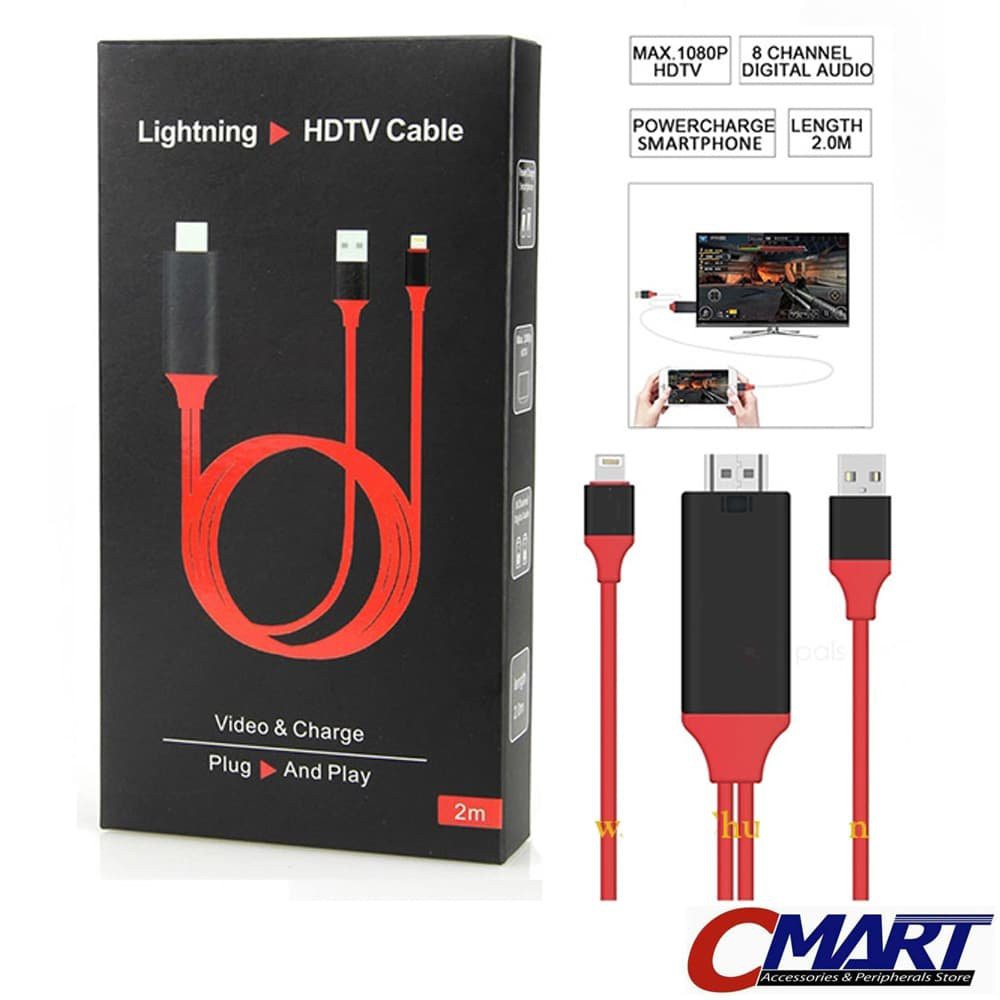 Jual Kabel MHL Adapter Apple Lightning to HDMI MiraScreen - GRC-CN-A5 ...