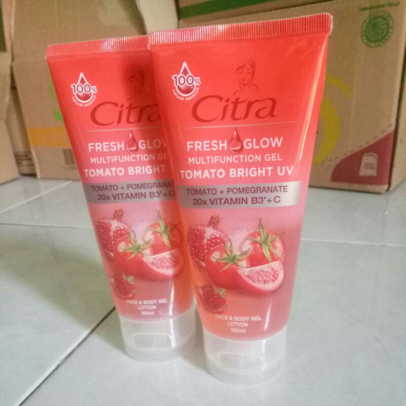 Jual citra fresh glow tomato bright UV 180ml | Shopee Indonesia