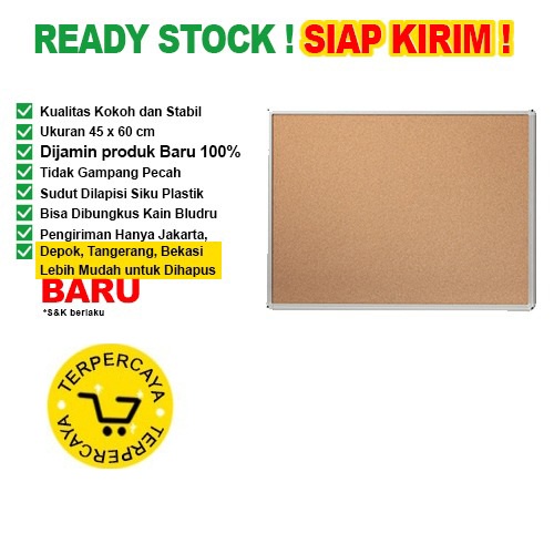 Jual Papan Pin Board / Soft Board SAKANA Polos 45x60 | Shopee Indonesia