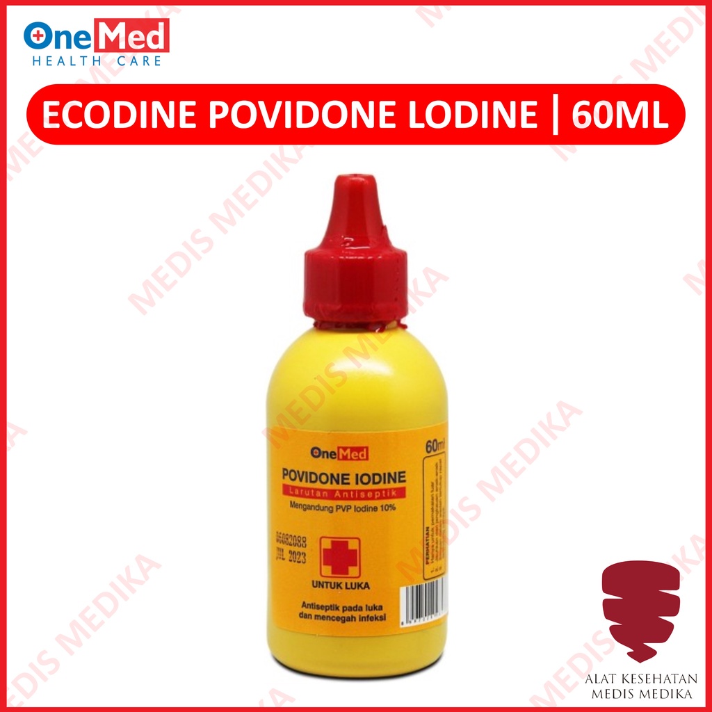 Jual Ecodine Povidone Lodine 60 ml p3k Obat Luka Merah Sejenis Betadine ...
