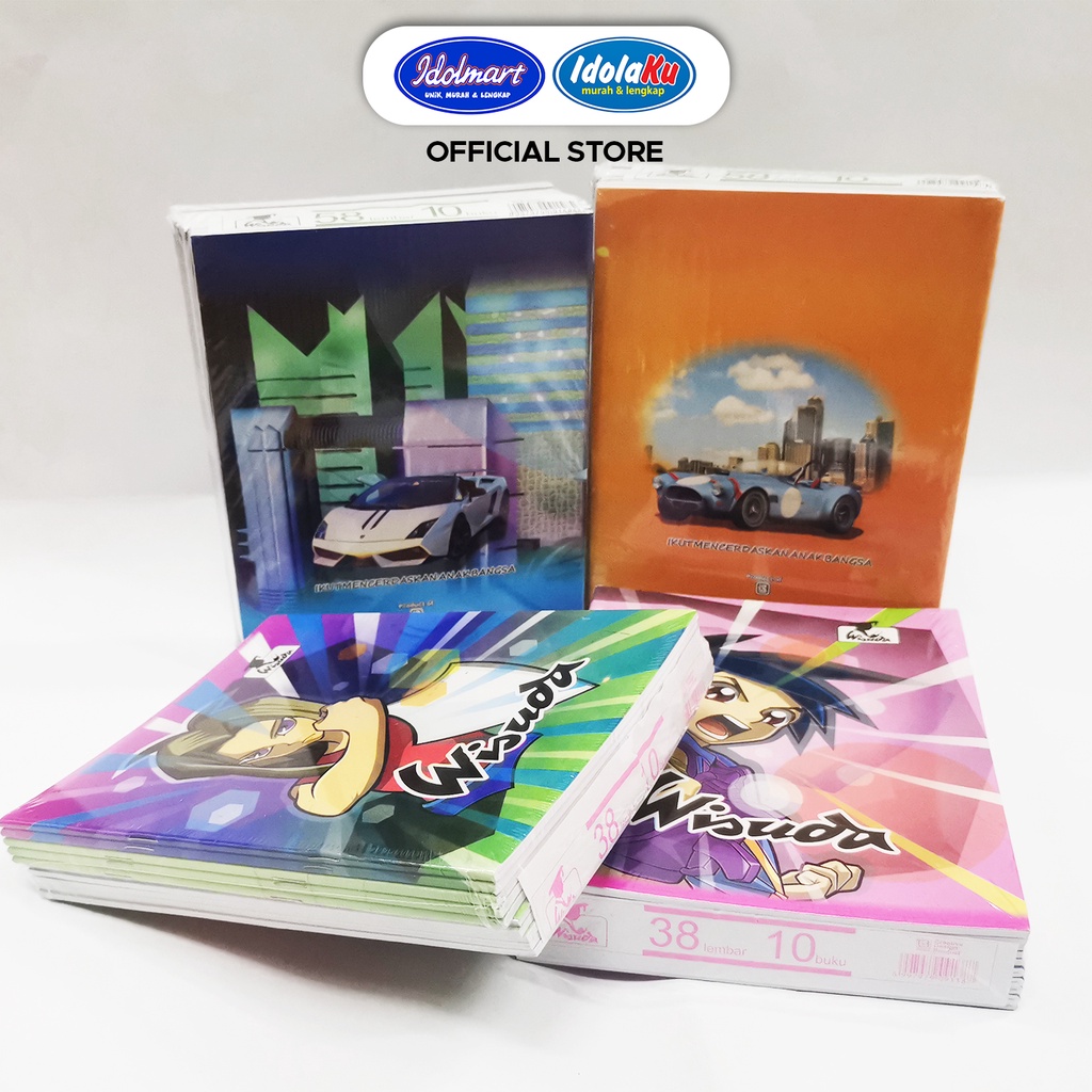 Jual IDOLMART Buku Tulis WISUDA isi 38 Lembar - 1 Pak isi 10 Buku - Bogor | Shopee Indonesia