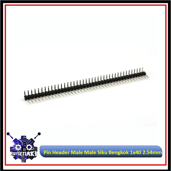 Jual Pin Header Male Siku Bengkok Right Angle 1x40 2.54mm | Shopee ...