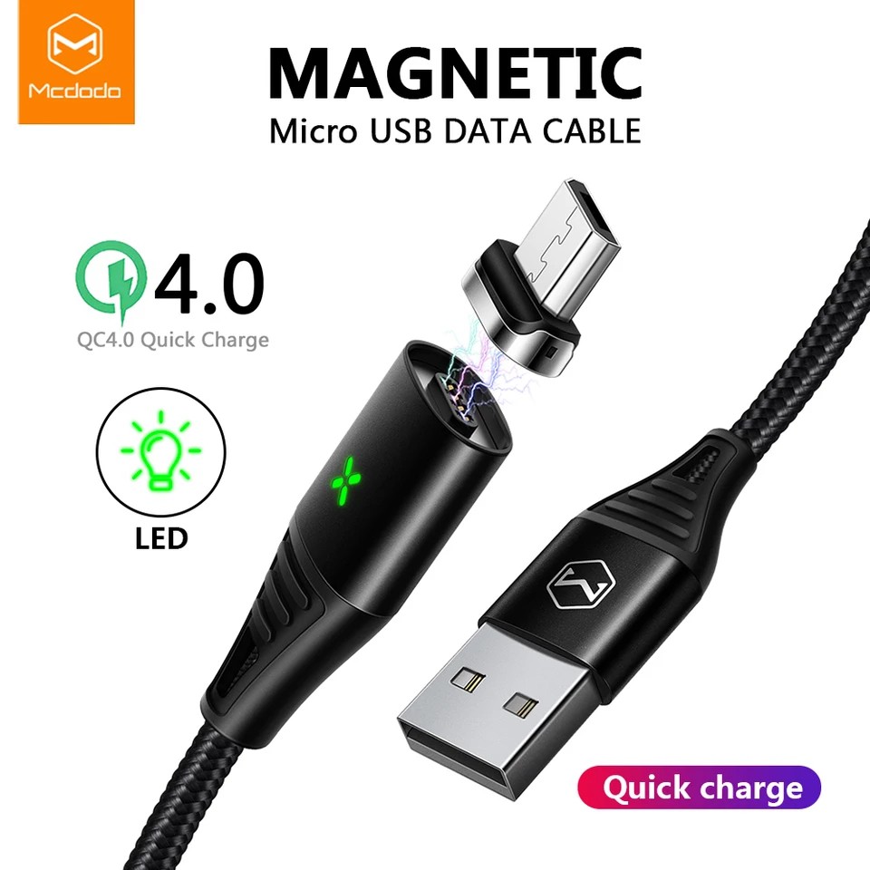 Jual Mcdodo CA-6520 1.2m Micro Magneti Data Cable QC4.0 Quick Charging Upgrade Magnetic Force ...