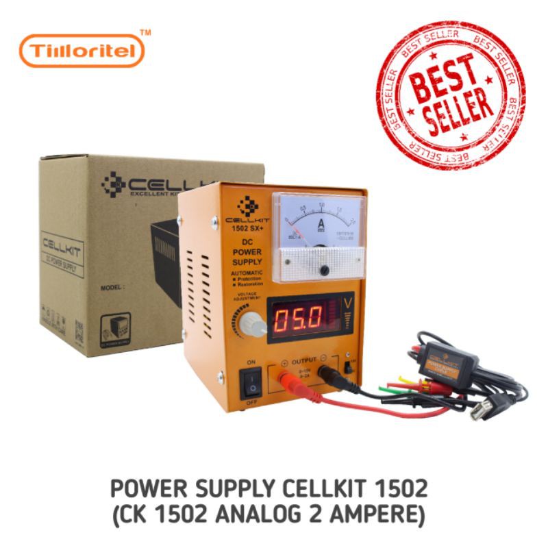 Jual POWER SUPPLY CELLKIT 1502SX ANALOG 2 AMPERE UNTUK HANDPHONE ...