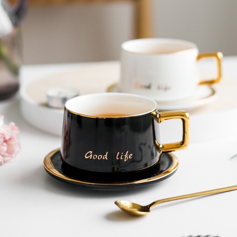 Jual Good Life Tea Cup set with Gift Box / cangkir keramik set | Shopee ...