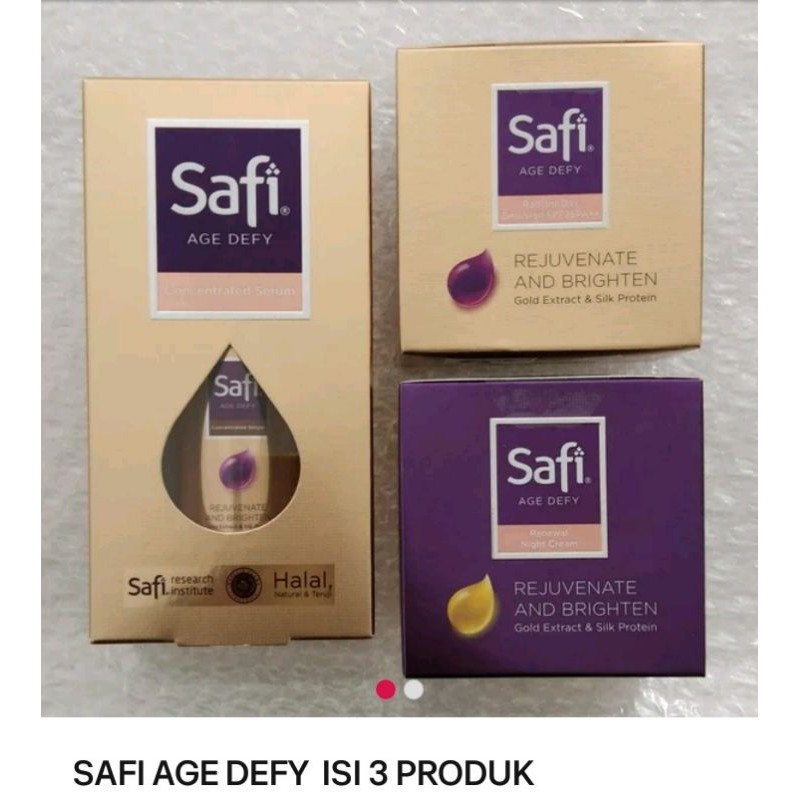 Jual Safi Age Defy paket Day+Night+Serum (Hadiah Tissue Paseo) | Shopee ...