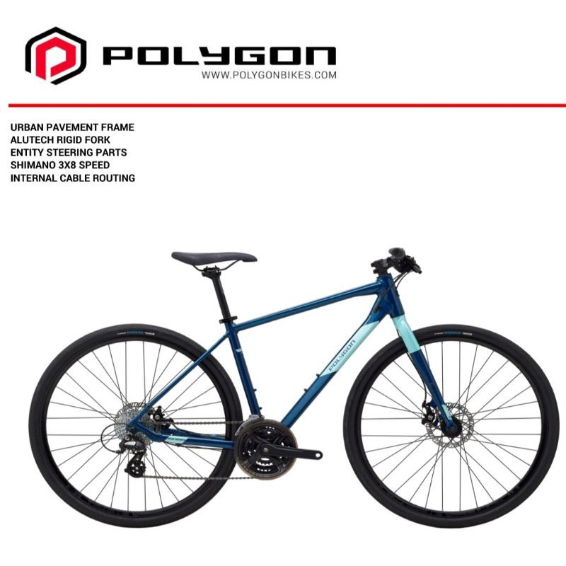 Jual Sepeda Hybrid Polygon Path 2 | Shopee Indonesia