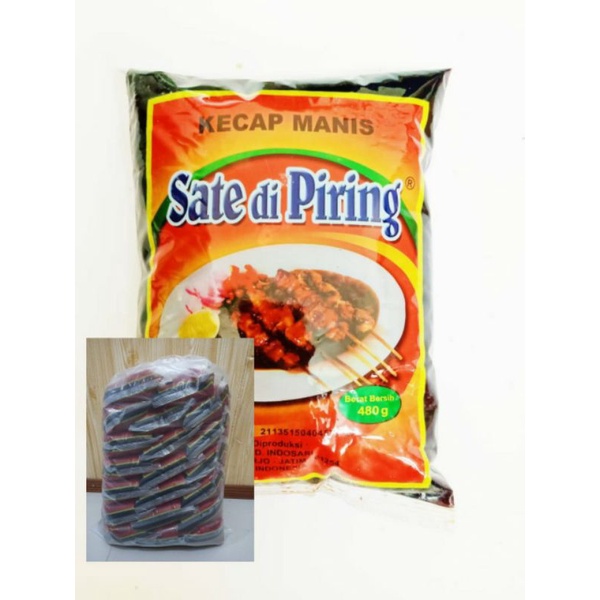 Jual Kecap Manis Sate di Piring 480 ml ( isi 20 / 1 bal ) - kecap ...