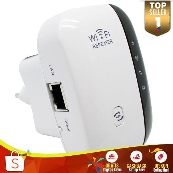 Jual KexTech Wireless-N WiFi Repeater 300Mbps Multifungsi Alat Utk ...