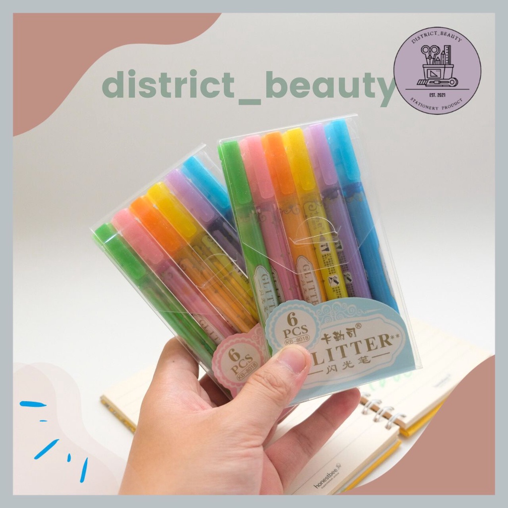 Jual SPIDOL GLITTER SATU SET ISI 6 PCS SPIDOL MEWARNAI MENGGAMBAR ...