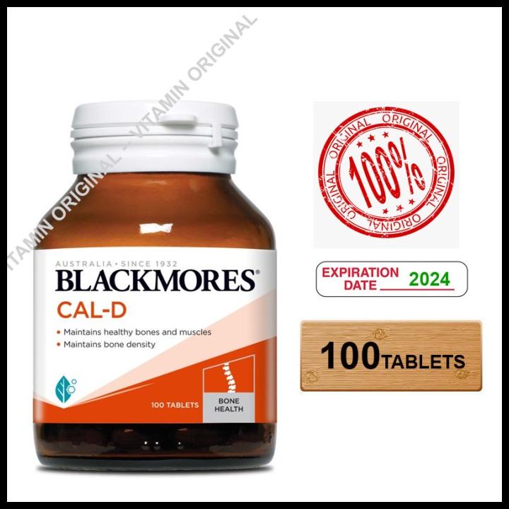 Jual Blackmores Cal-D Calcium 600 Mg + Vitamin D3 500 Iu, 100 Tablets ...