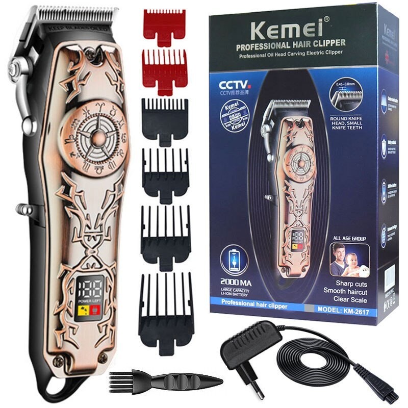 Jual Kemei Alat Cukur Rambut KM-2617 Hair Clipper barber electric | Shopee Indonesia