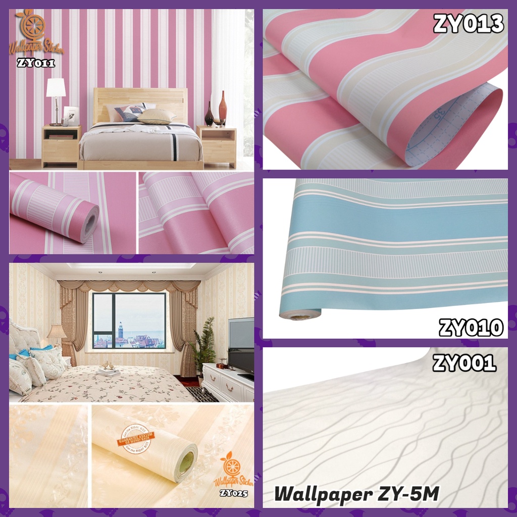 Jual Wallpaper dan Stiker Dinding Motif Dan Karakter ZY High Quality untuk Mempercantik Ruangan ...