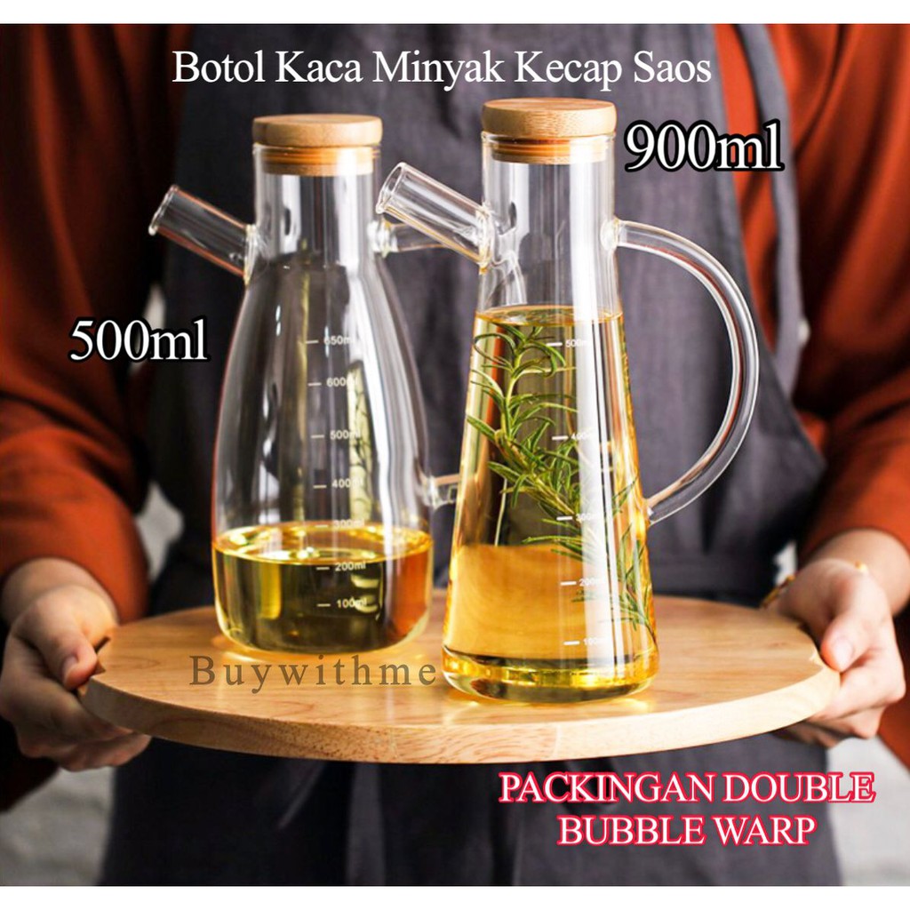 Jual Orion Oil Bottle 500 ml 900 ml / Botol Kaca Minyak goreng / botol ...
