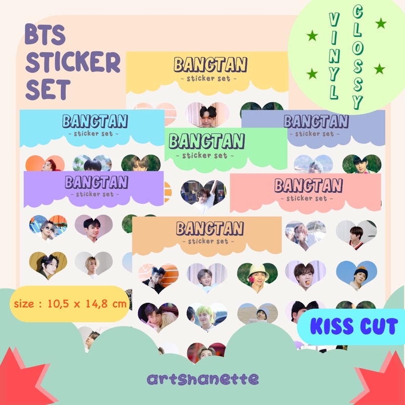 Jual BTS MEMBER STICKER SET | Shopee Indonesia