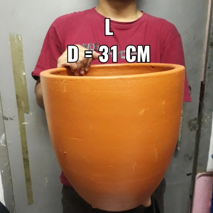 Jual PROMO TERBATAS- pot gerabah guci jumbo, pot tanah liat besar ...