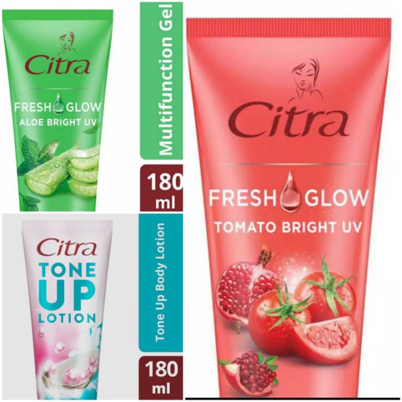 Jual Citra Fresh Glow Multifunction Gel 180ml/citra lotion 180 ml/citra ...