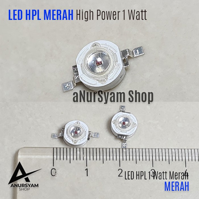Jual LED HPL Merah High Power LED 1W HPL 1W Red | Shopee Indonesia