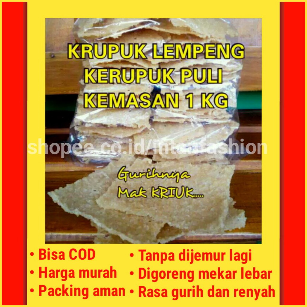 Jual Oleh-oleh Khas Madiun Krupuk Lempeng / Krupuk Puli 1kg Mentah ...