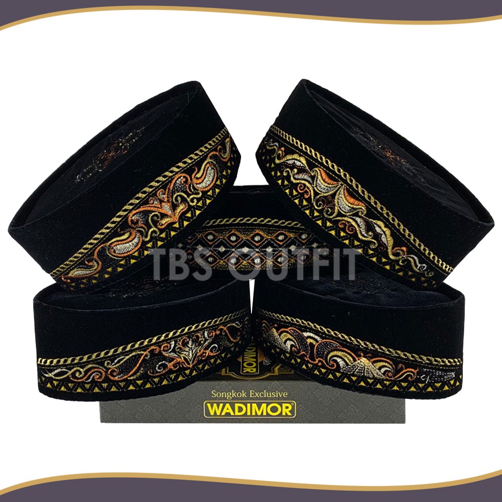 Jual Songkok WADIMOR BORDIR AC Original Tinggi 9 Peci Sholat Pria ...