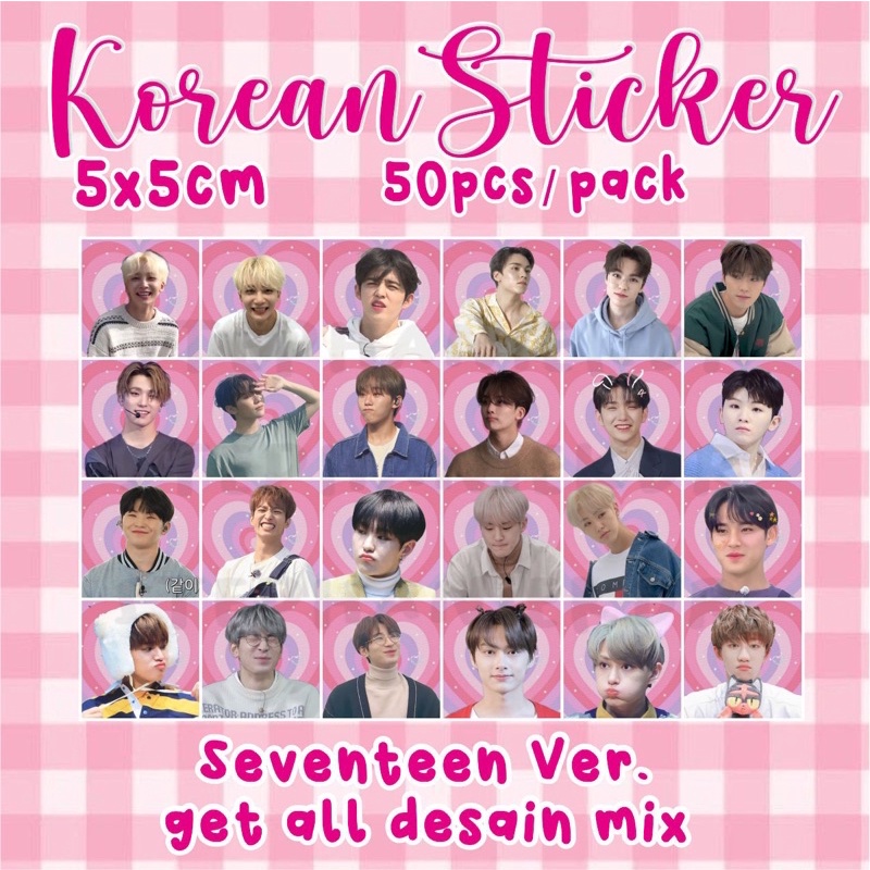 Jual [ VOL 1 ] STICKER DECO PINK CORE KOREAN KPOP MAILS ALA SELLKOR ...