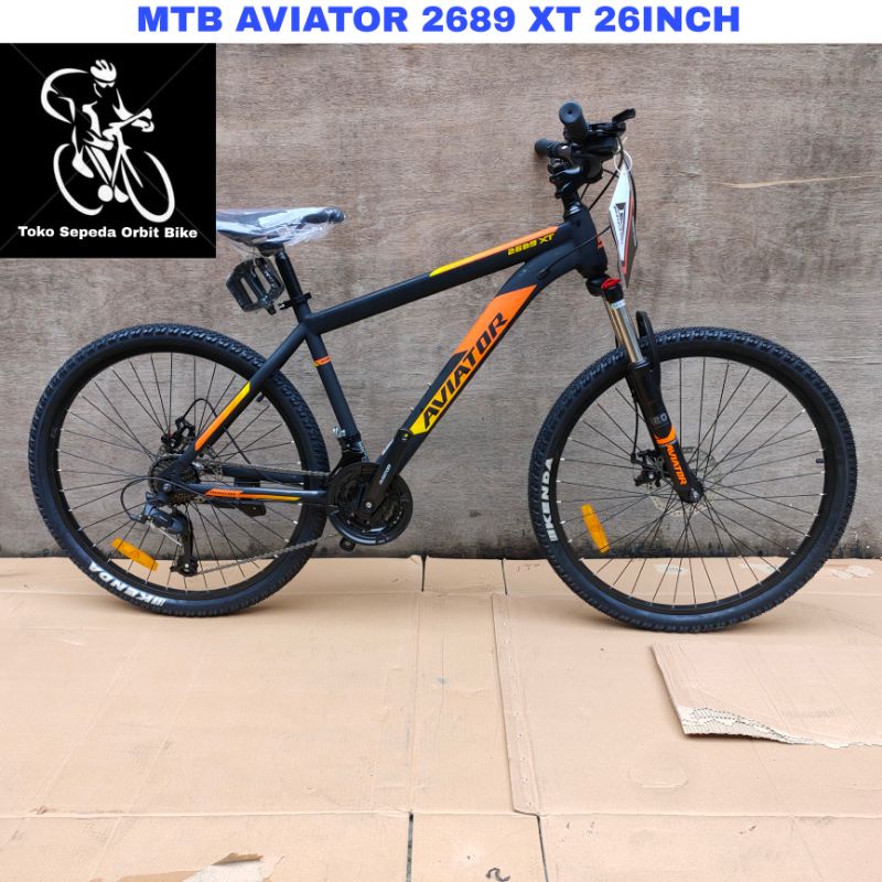 Jual Sepeda Gunung MTB Aviator 2689 XT 26Inch Hi-ten stell 24Sp ...