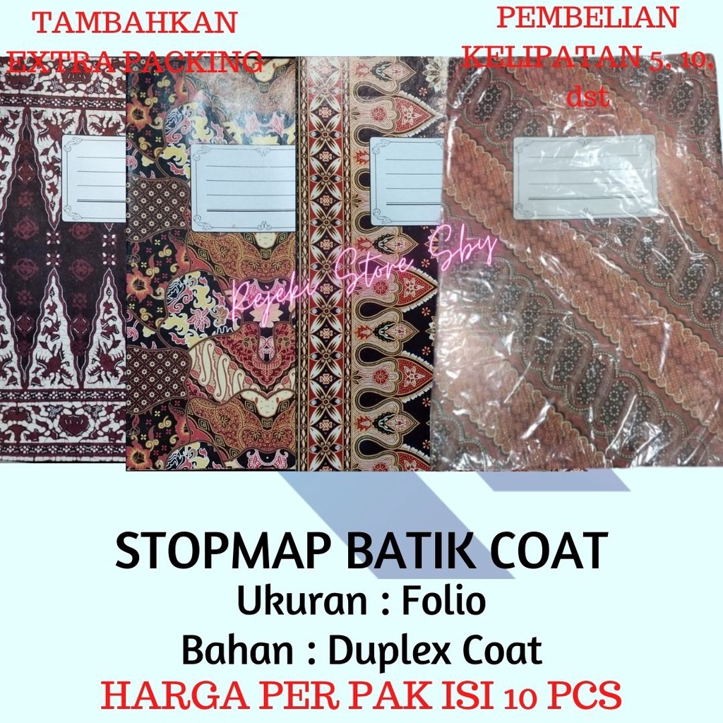 Jual [1 PAK ISI 10 PCS] STOPMAP BATIK FOLIO | MAP KERTAS | Shopee Indonesia