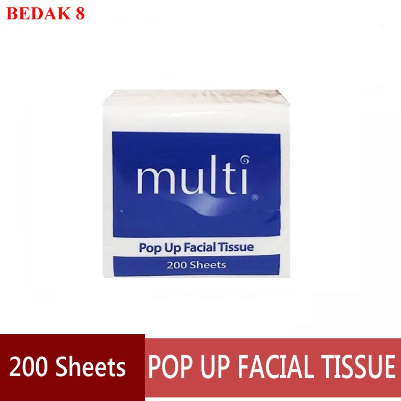 Jual Tisu Multi Pop Up Facial Tissue 200 Sheets 2 Ply | Shopee Indonesia