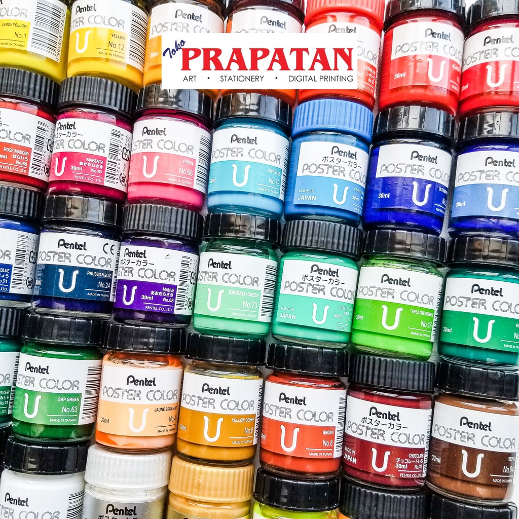 Jual Pentel Poster Color 30ml | Cat Poster | Shopee Indonesia