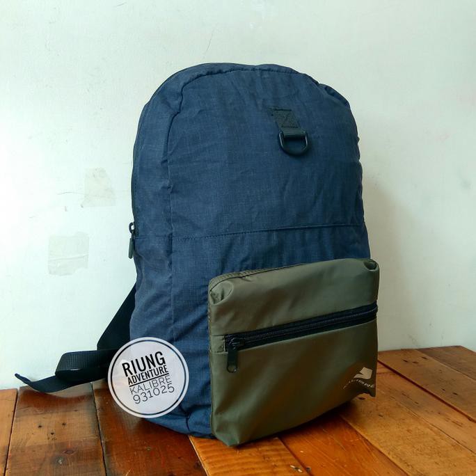 Jual Promo Tas Lipat Kalibre 920416 Backpack Foldable Grey Navy ...