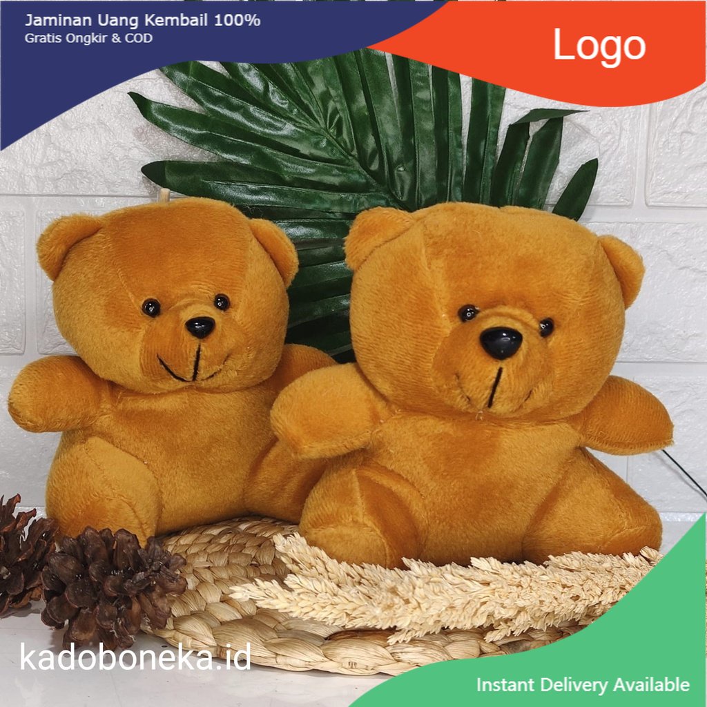 Jual Boneka bear coklat / boneka bucket / teddy bear ukuran 15cm ...