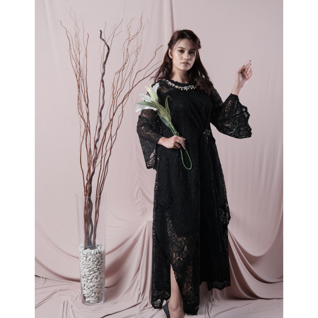 Jual The Aerith Garden - Ready To Wear Dress - Birgit Maxi Dress Black ...