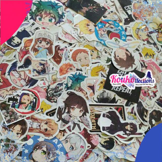 Jual HARGA ISI 30 Stiker Anime Favorit Otaku Wibu Anime Lover ...