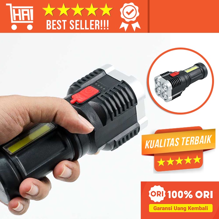 Jual [ORIGINAL]SENTER LED 4 MATA 48 W 20 W / SENTER LED CHARGEABLE ...