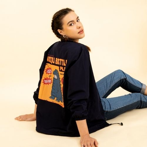 Jual Berrybenka Street - Outer Jaket Wanita Coach Kaiju Battle Play ...