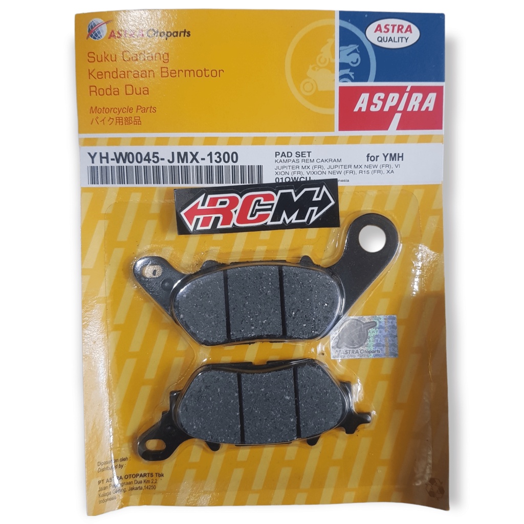 Jual KAMPAS REM CAKRAM DEPAN DPN DISCPAD DISKPAD DISPAD JUP JUPITER MX NEW VIXION NEW R15 R 15 ...