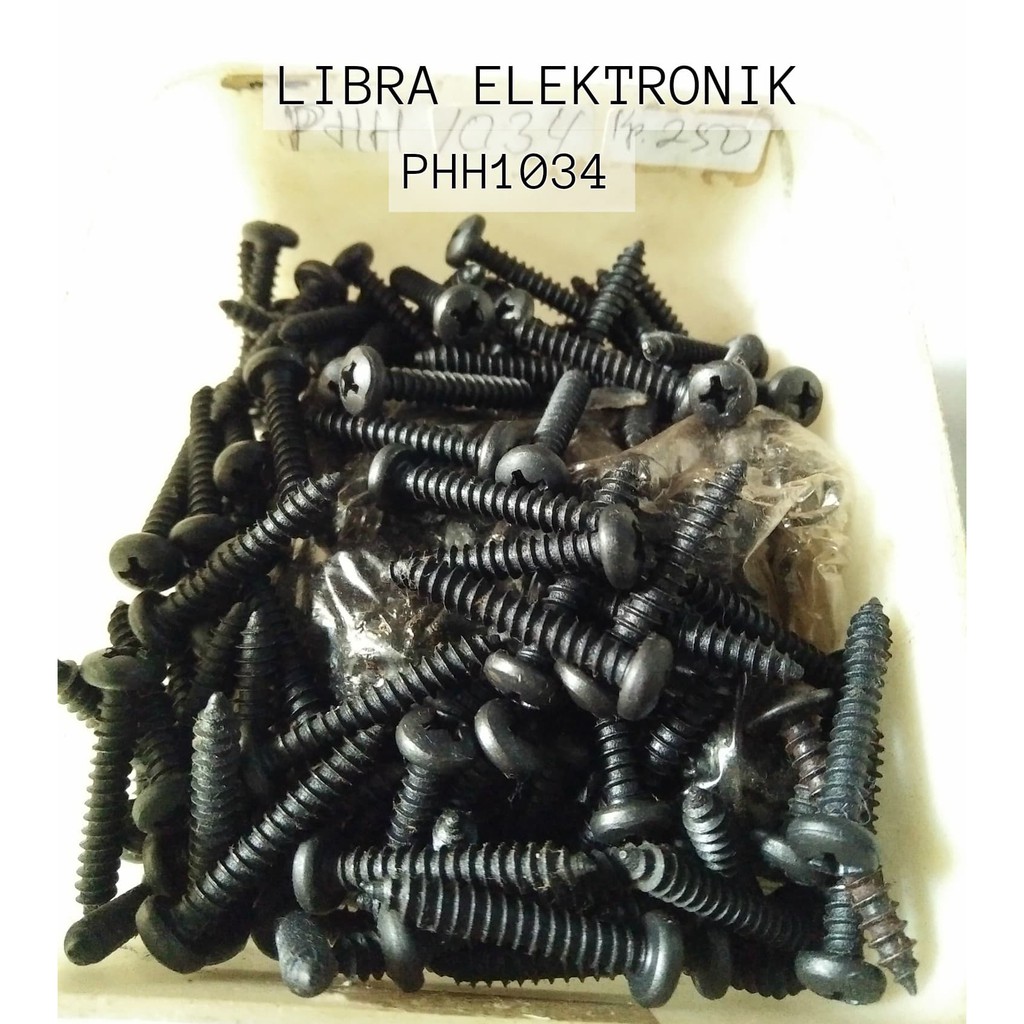 Jual Baut Skrup Ukuran 10mm X 3 Per 4 Inc Warna Hitam | Shopee Indonesia