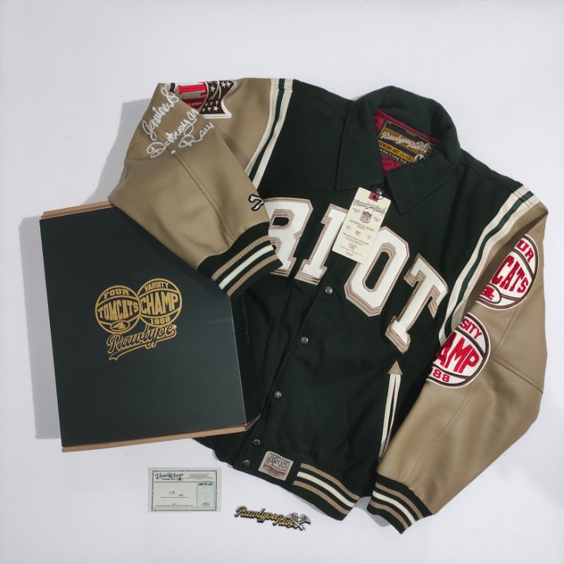 Jual JAKET RAWTYPE RIOT VARSITY CHAMP x YELLOW CLAW / TOMCATS 2 ...