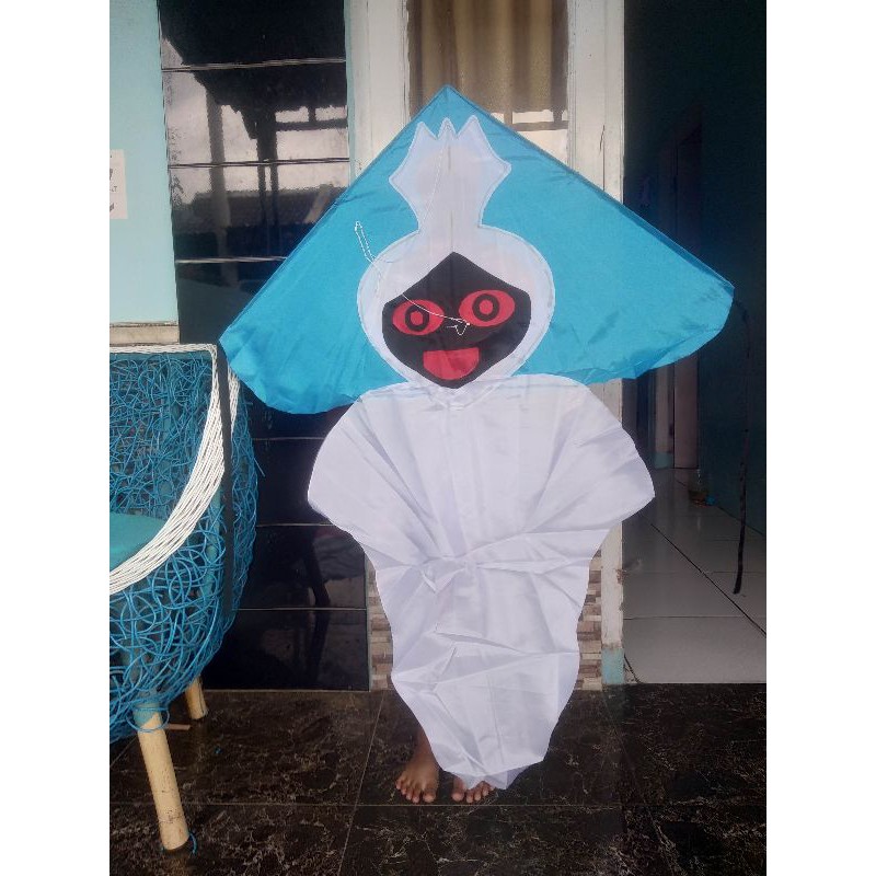 Jual layangan pocong / layangan hias pocong / layangan kain pocong ...