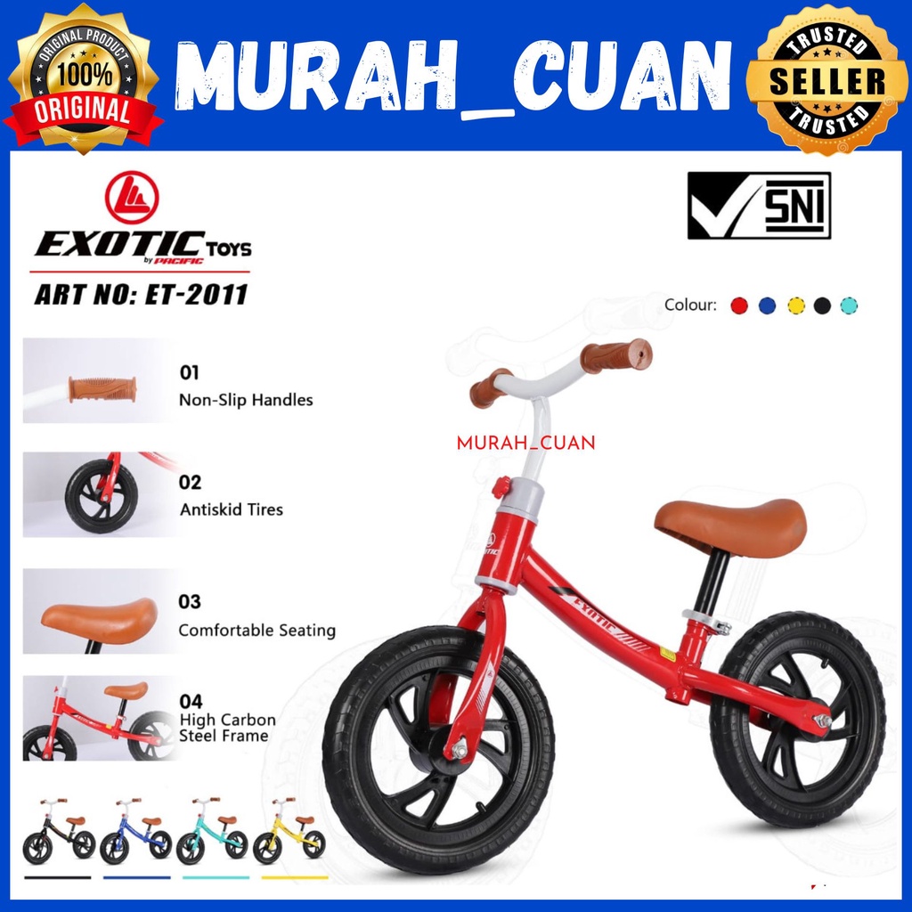 Jual Balance Bike Push Bike Sepeda Keseimbangan By EXOTIC 2011 X ...