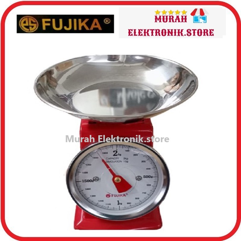 Jual FUJIKA Timbangan Besi Mini 2KG Kue Analog Merah Kecil Imut Dapur ...
