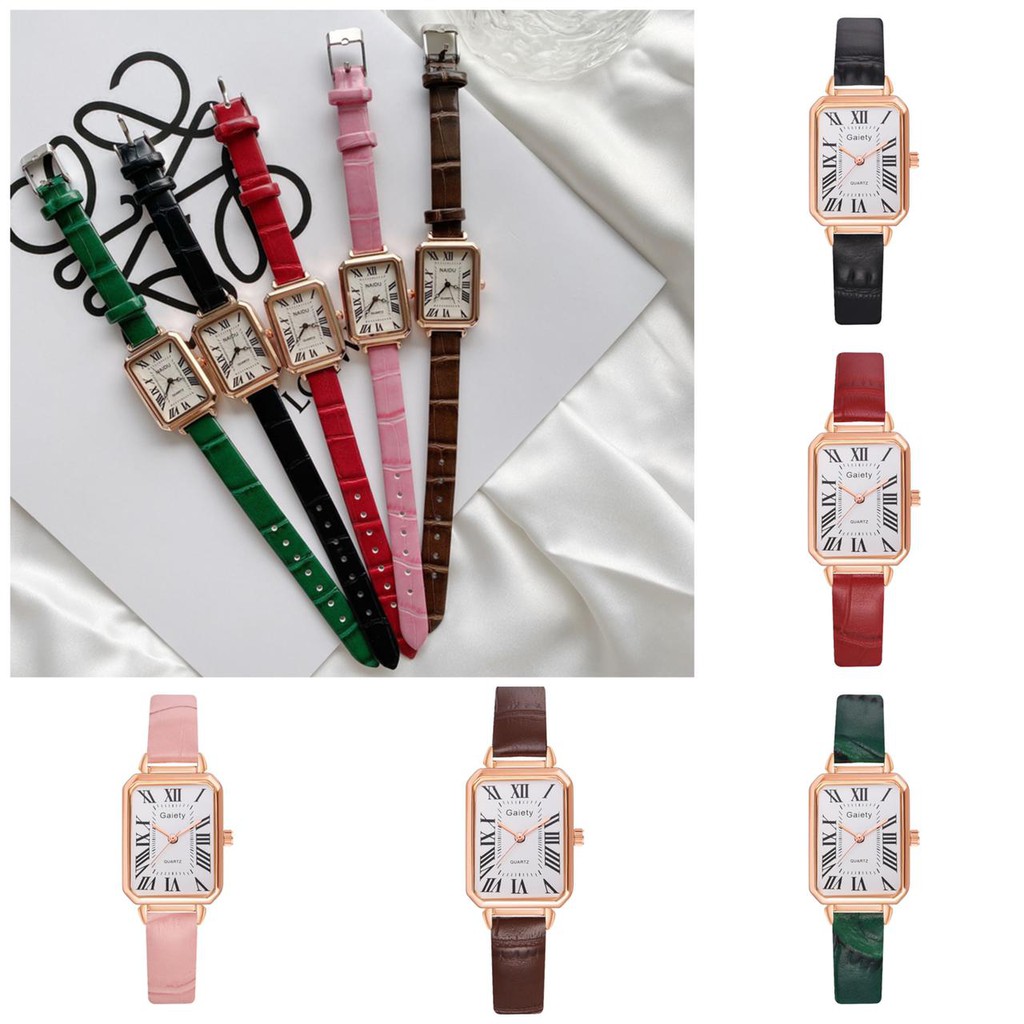 Jual COD TOKO212 - Jam Tangan Analog Wanita Mewah Bentuk Persegi ...