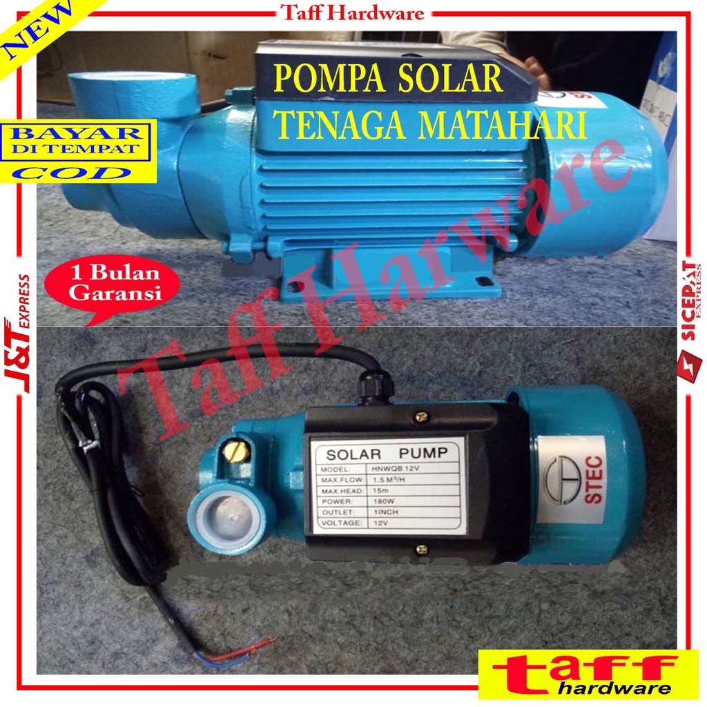 Jual Pompa Air Rumah Kebun Solar Pump Tenaga Solar Cell Matahari DC 180 ...