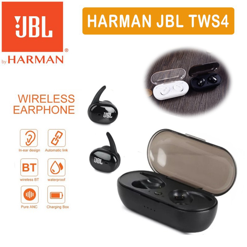Jual Headset Airdots Handsfree JBL TWS 4 wireless earphone bluetooth ...