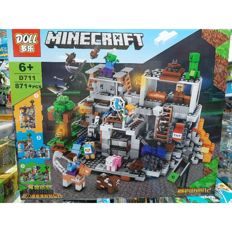Jual Mainan Bricks miniecraaft d711 murah cocok buat kado | Shopee ...