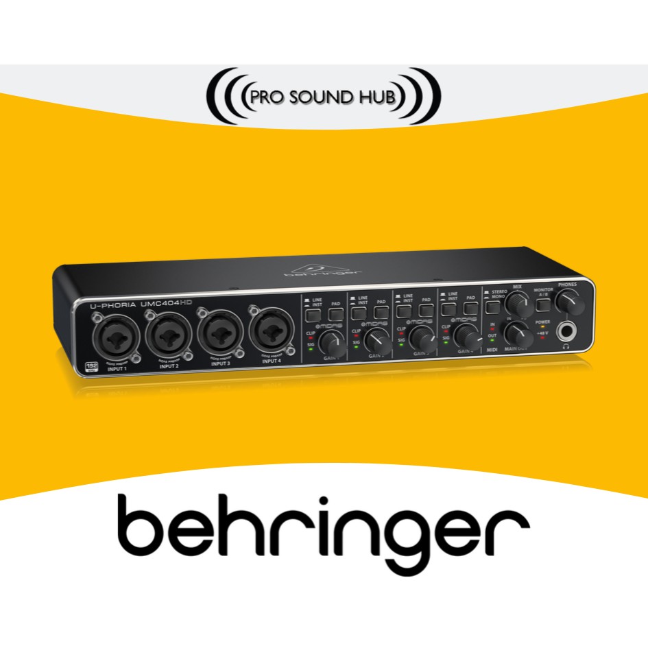 Jual Behringer UMC404HD UMC 404 HD USB Audio Interface Soundcard 4 ...