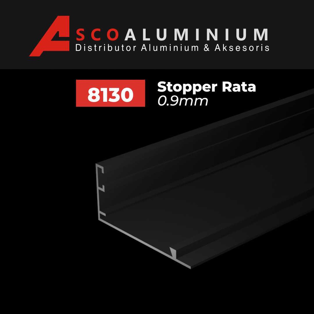Jual Aluminium Stopper Rata Profile 8130 Jendela Casment dacon | Shopee ...
