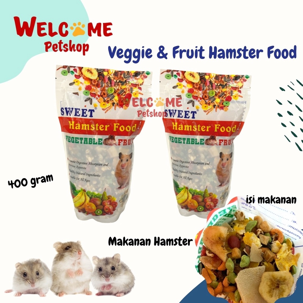 Jual Veggie and Fruit Hamster Food / Makanan Hamster Nutrisi Lengkap ...